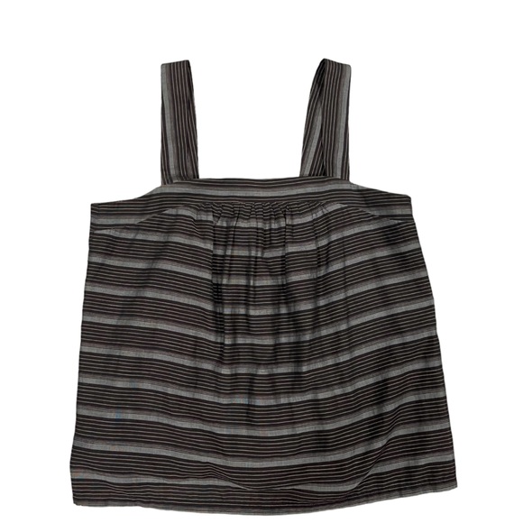 Theory | Tops | Theory Blue Striped Sleeveless Tank Shirt | Poshmark